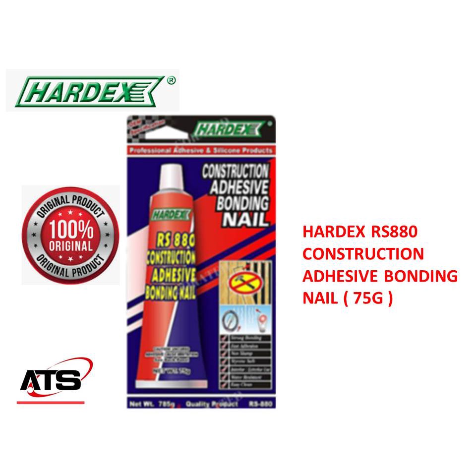 HARDEX RS880 CONSTRUCTION ADHESIVE GLUE BONDING NAIL 75G | Shopee Malaysia