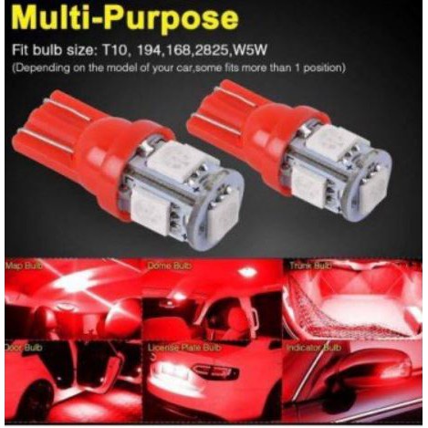 T10 LED SIGNAL BULB MENTOL LIGHT LAMP LAMPU HONDA YAMAHA Y16ZR Y15ZR ...