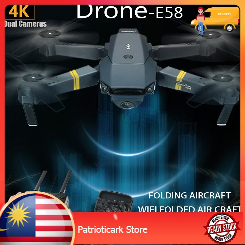 Original Drone 4k dual camera E58 RC Drone Wifi FPV Phantom/Eachine E58 ...