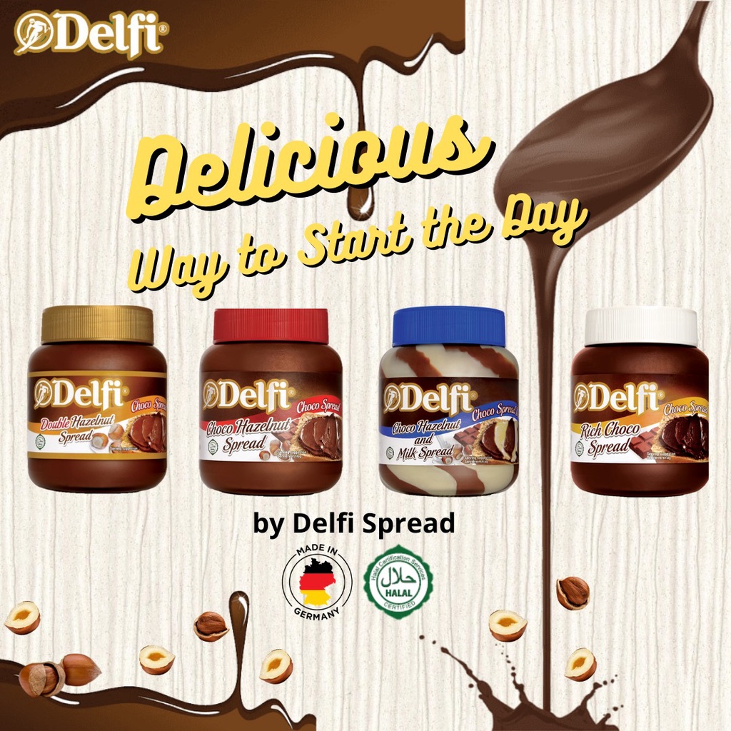 Delfi Hazeljoy Choco Spread 350g/680g/170g - Hazelnut Milk/Choco ...