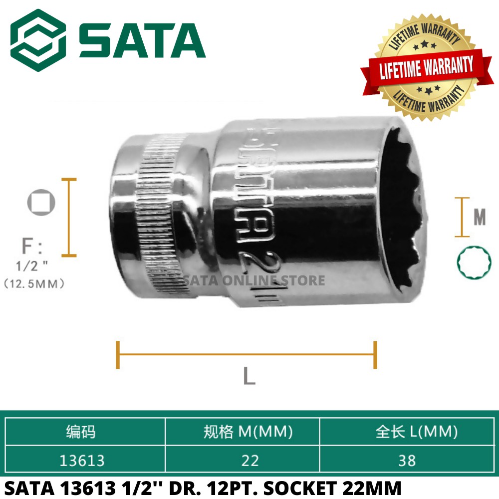 SATA 1/2'' DR. 12PT. SOCKET / SOCKET 12PT / SOCKET BOX / SOCKET TOOLS ...