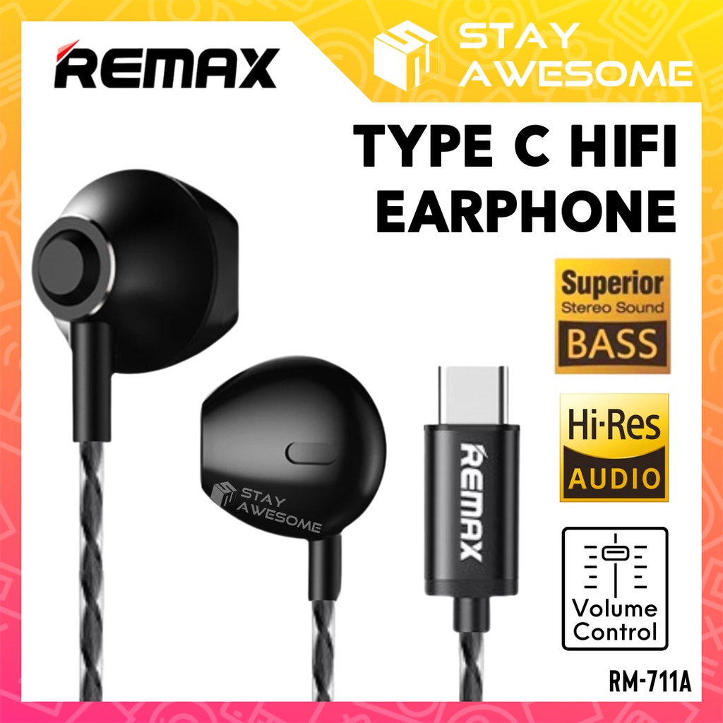 REMAX Earphone Digital Type C With Volume Control Earphones Ye Fon In ...