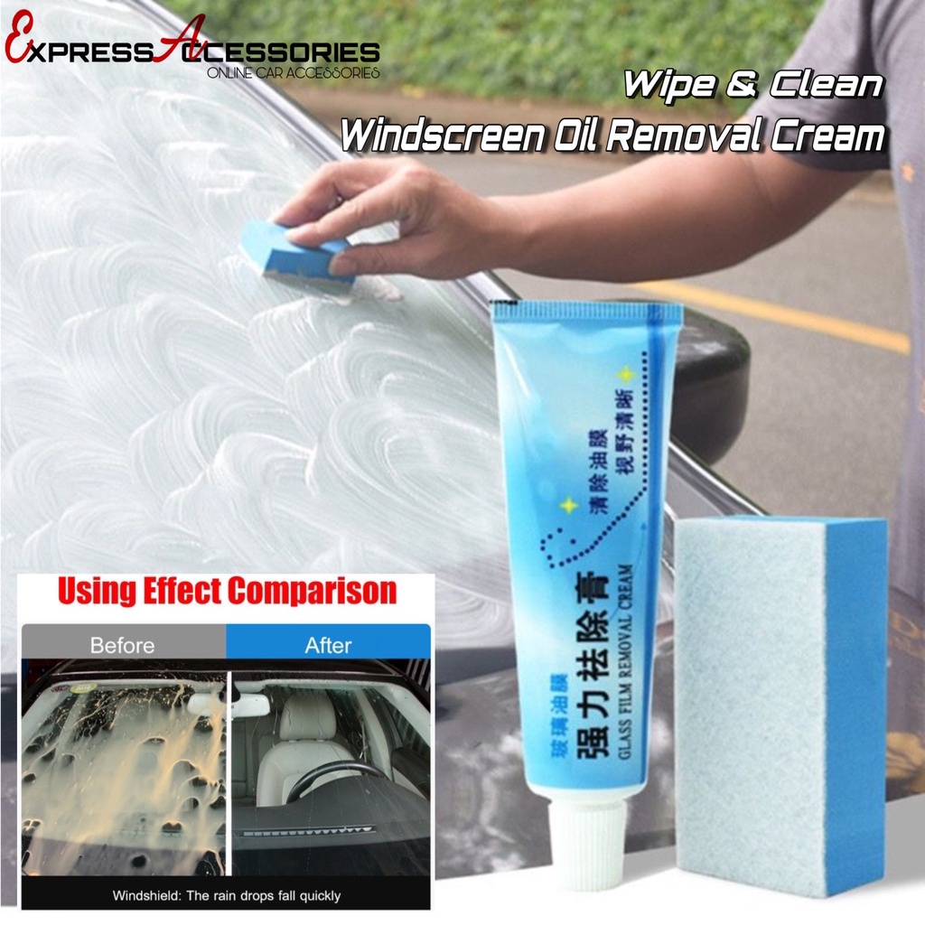 CAR WINDSHIELD OIL REMOVAL Oil Remover oil film cleaning Glass ...