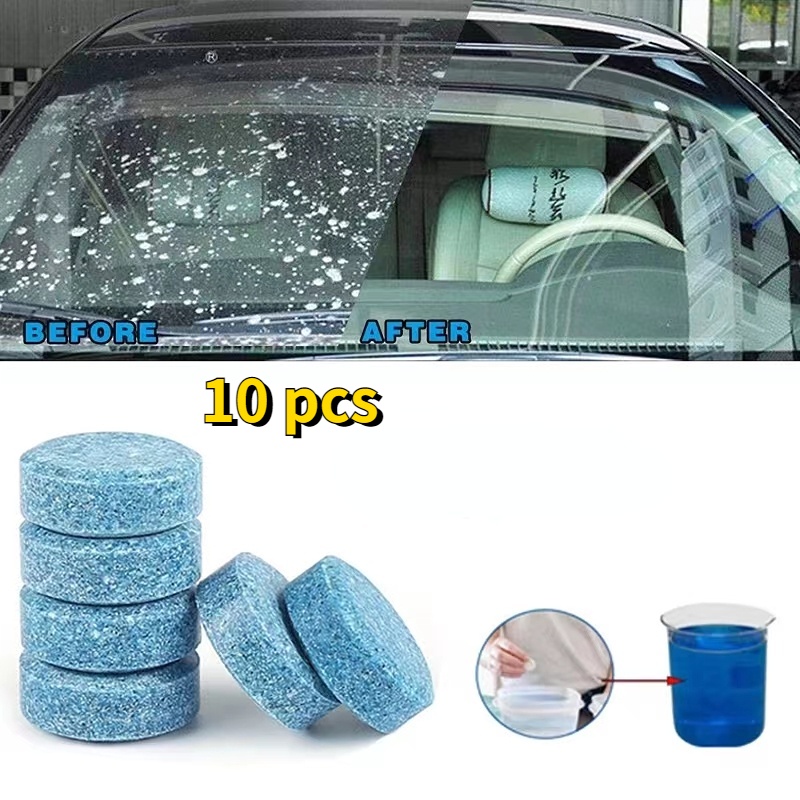 10PCS Glass water car wiper water effervescent tablet concentrated car ...