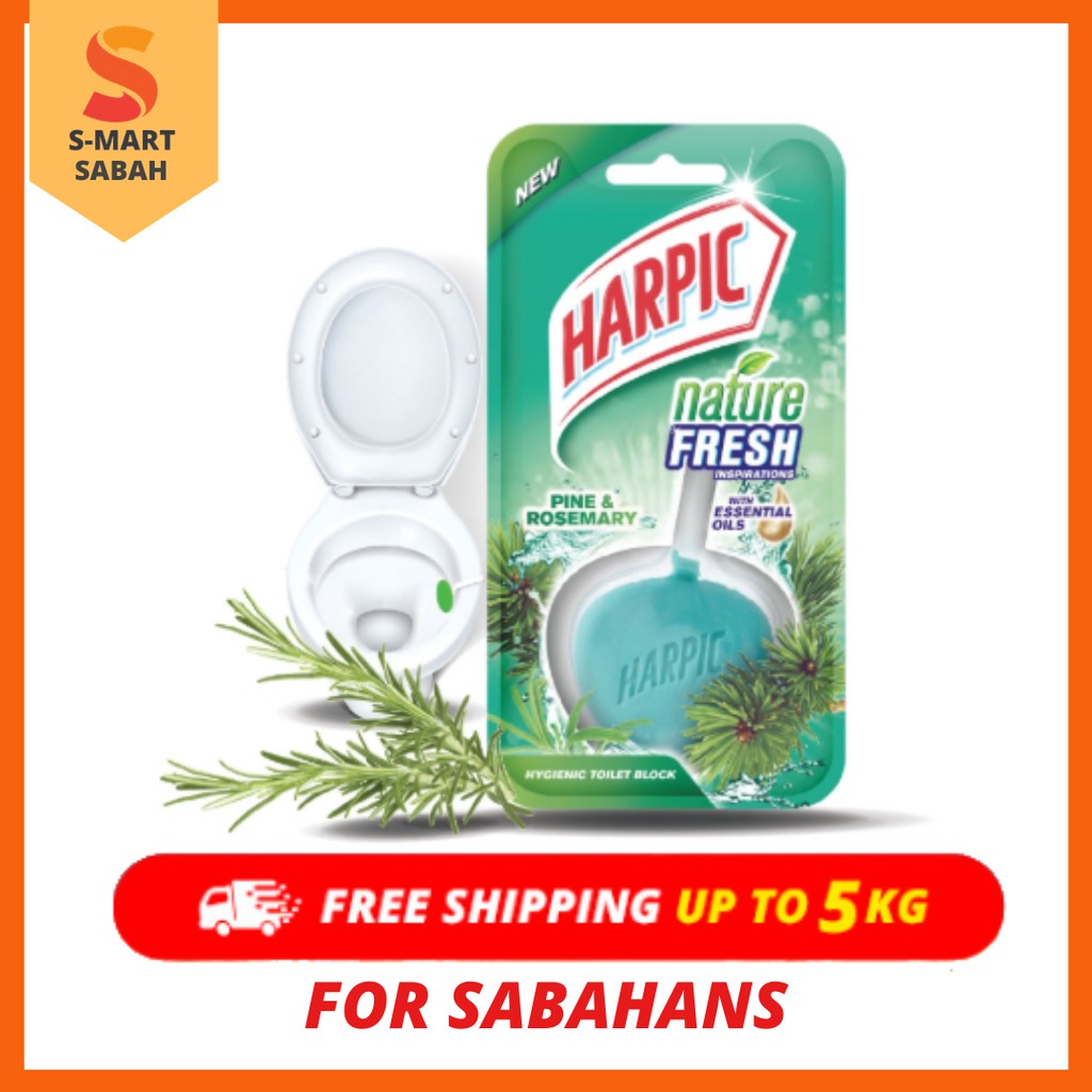 [Sabah] Harpic Nature Fresh - Pine & Rosemary (40g) | Shopee Malaysia