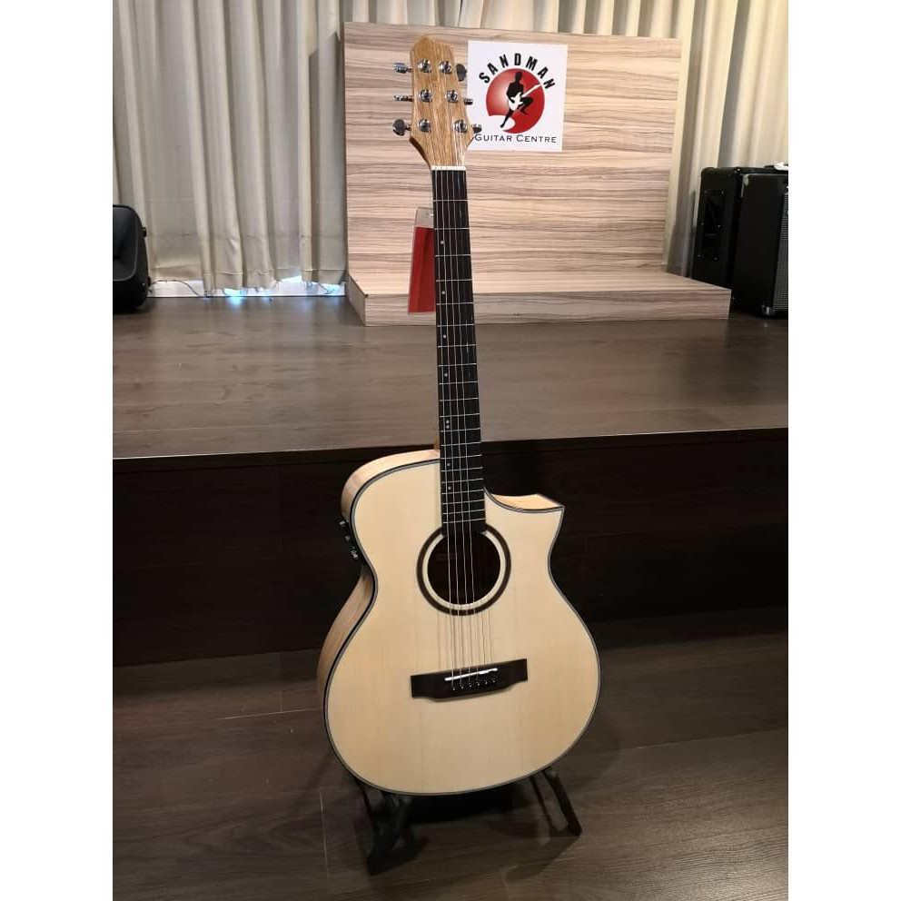 Smiger FN10 40'' Acoustic Electric Guitar, Natural | Shopee Malaysia