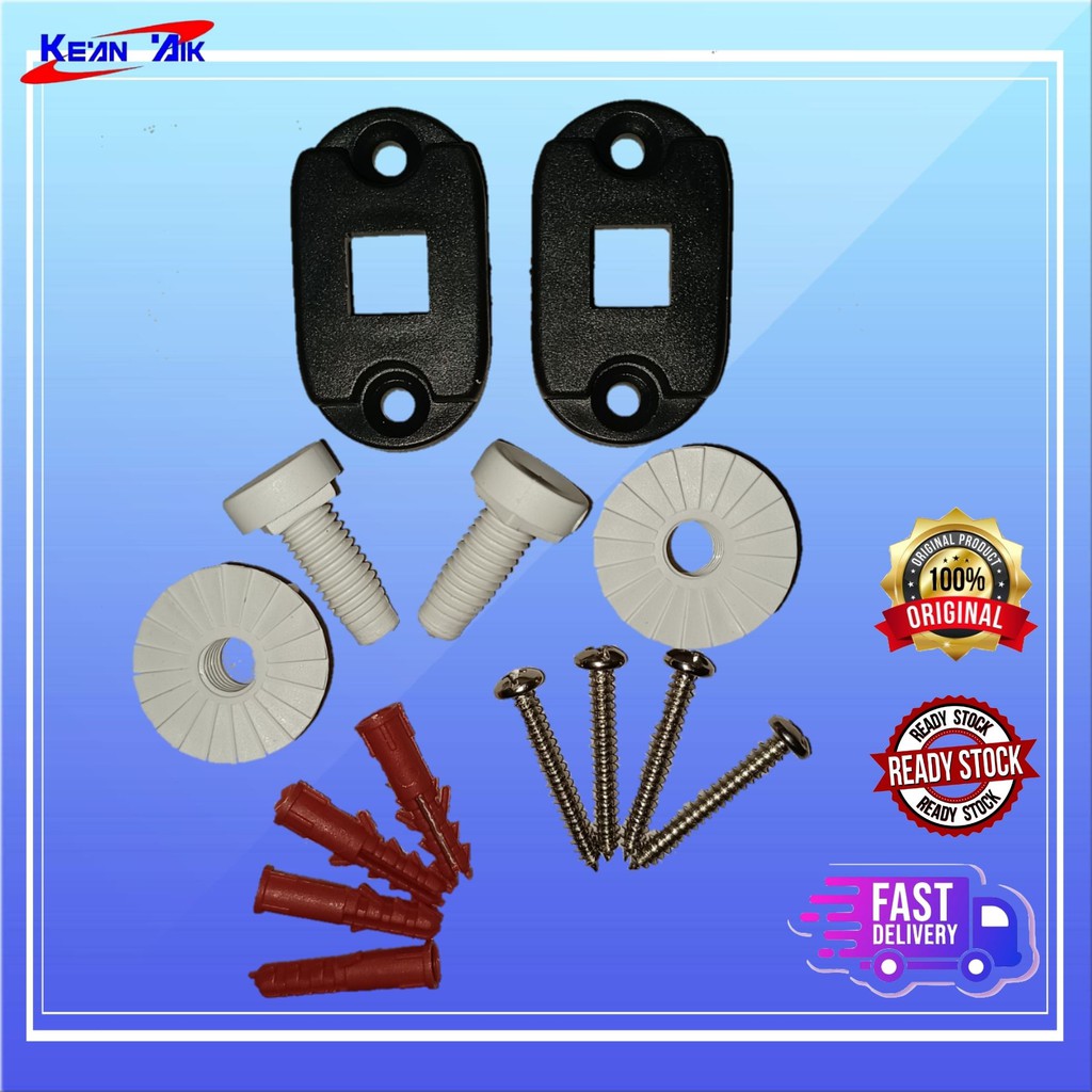 Plastic Cistern Wall Bracket With Accessories | Shopee Malaysia