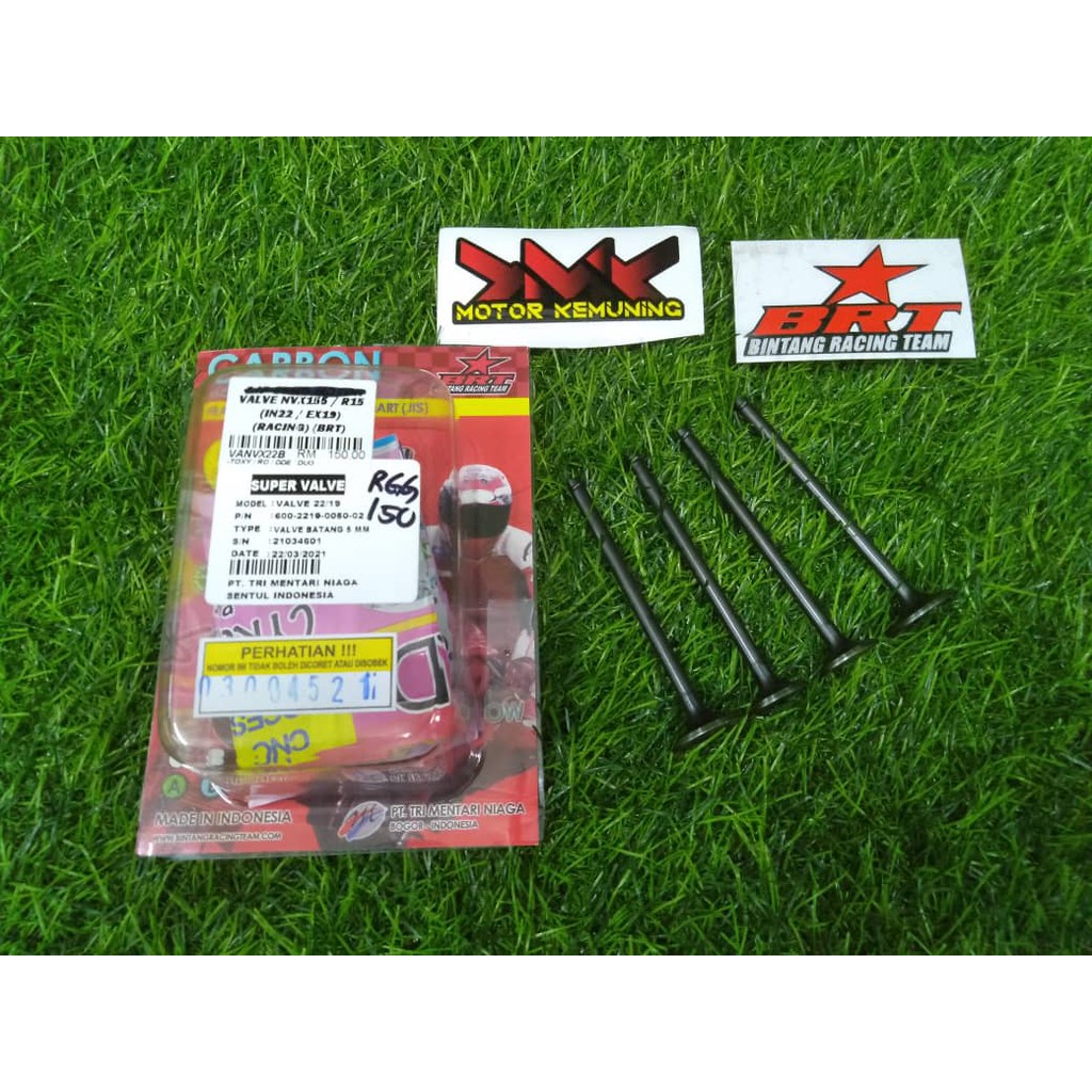 VALVE 1922 BRT CARBON 19/22 , NVX155 , R15, Y16 Y15 135LC | Shopee Malaysia