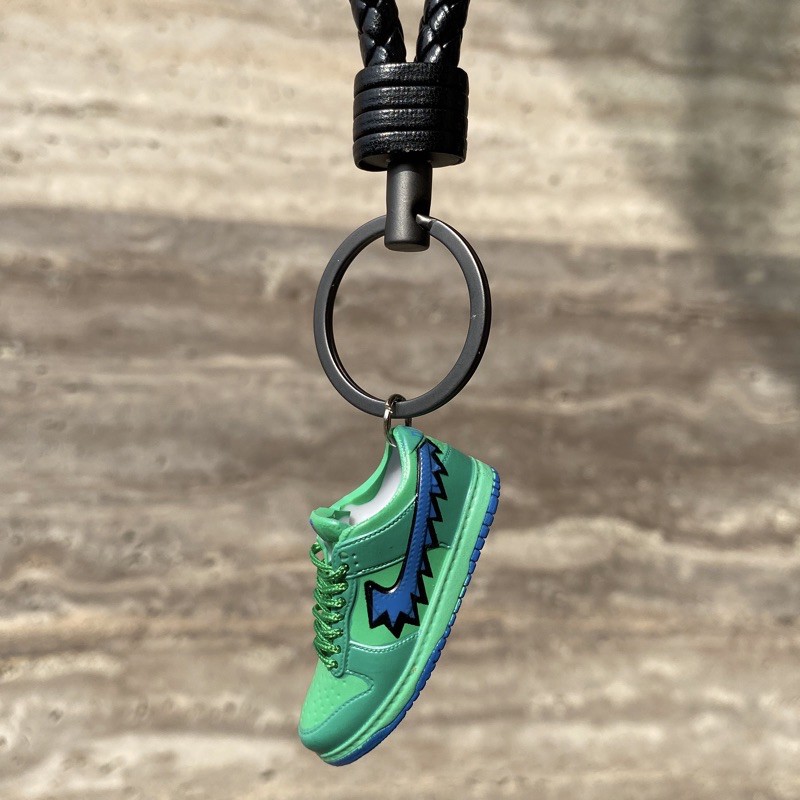 Grateful Dead Nike Dunk Low Green Leather Keychain | Shopee Malaysia