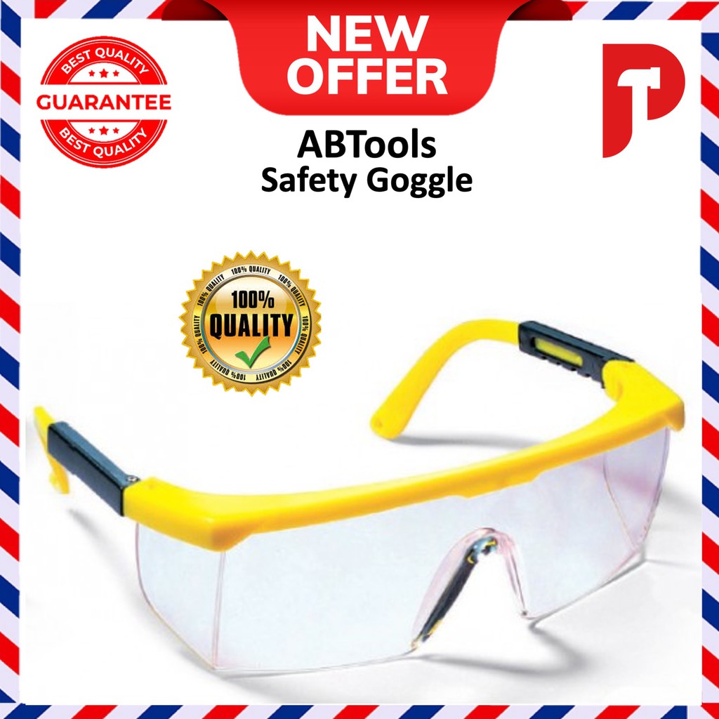 Yellow Full Protection Safety Clear Goggles 🔥 Ready Stocks 🔥 Spectacles ...