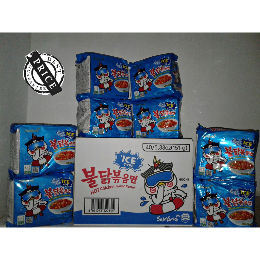 Samyang Halal Hot Chicken Ramen Ice Cool 1 Carton | Shopee Malaysia