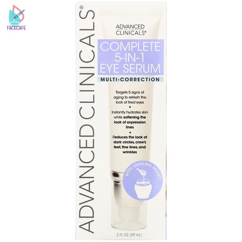 Advanced Clinicals Complete 5-in-1 Eye Serum Multi-Correction, 2 fl oz ...