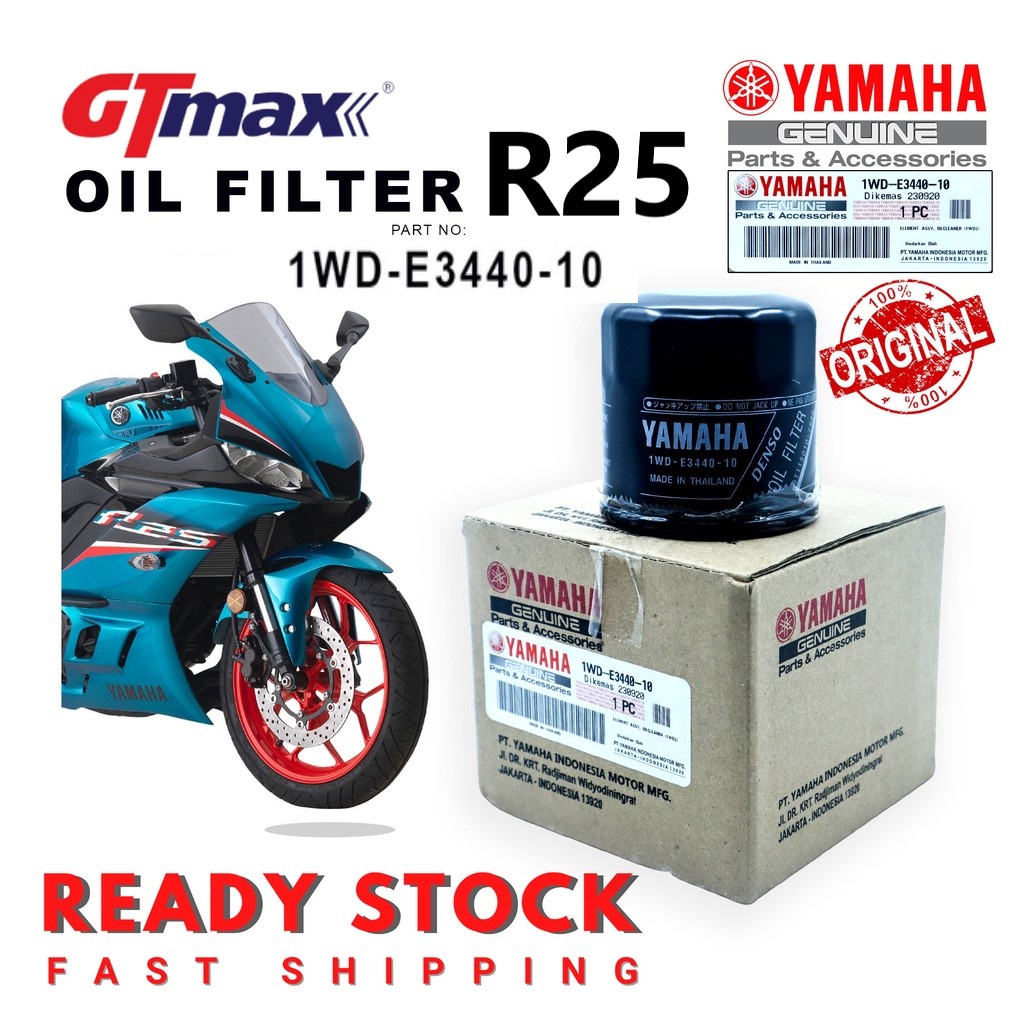 (BERANI JAMIN 100% Original HLY) R25 OIL FILTER OIL CLEANER ELEMENT ...