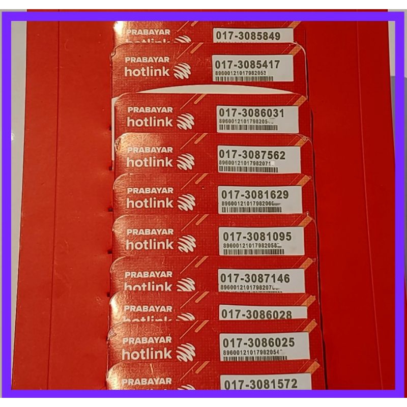 Simkad Hotlink Prepaid Sim Card Unlimited Internet Unlimited Call ...
