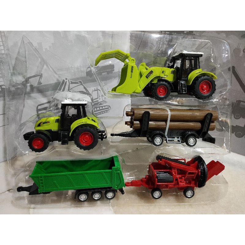 farm truck tractor toys set 5 pcs mesin ladang mainan set 5 jenis ...