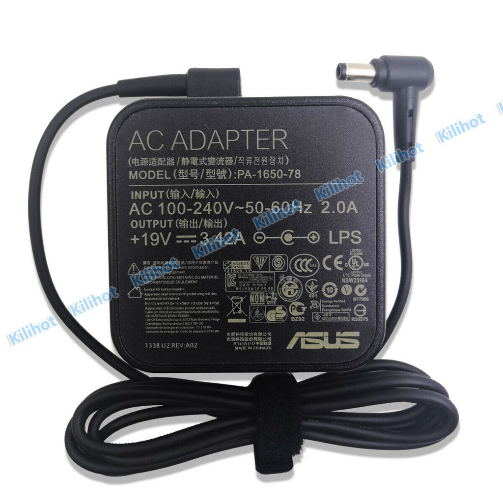 65W New 19V 3.42A AC Adapter Charger Power Supply For ASUS ADP-65GD B PA-1650-78 A455L S300CA ...