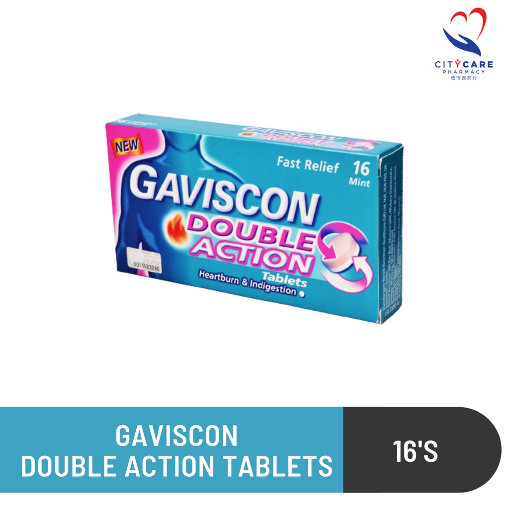 Gaviscon Double Action Tablet 16's | Shopee Malaysia
