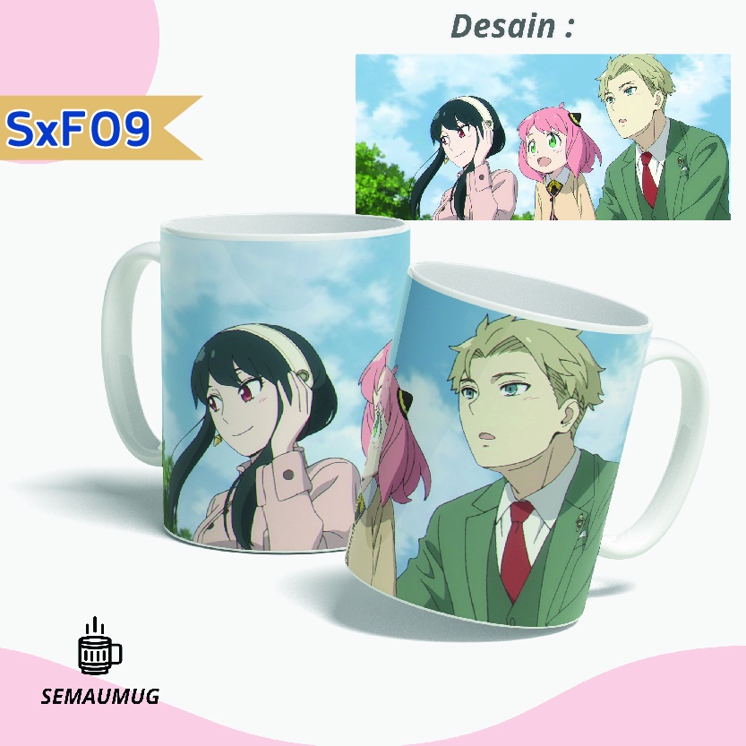 Mug ANYA LOID YOR FORGER SPY X FAMILY Gift ANIME Glass Cup PRINT CUSTOM ...