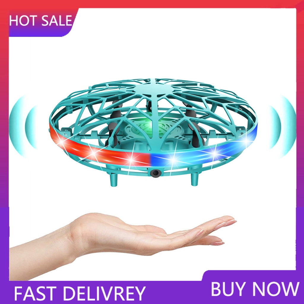 Mini Drone Hand Operated Flying Ball Toy Motion Sensor UFO Helicopter ...