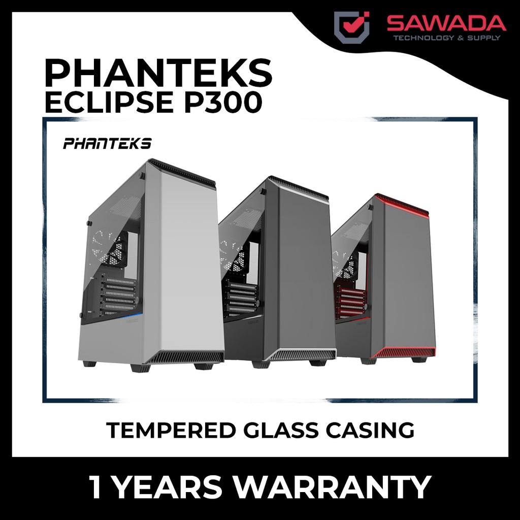 PHANTEKS ECLIPSE P300 TEMPERED GLASS CASING | Shopee Malaysia