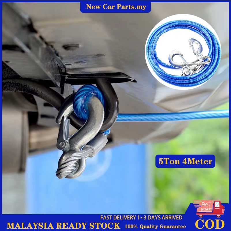 Tali Tunda Kawat Keluli Keluli Tebal Kereta Tali Tarik Nilon Kereta ...