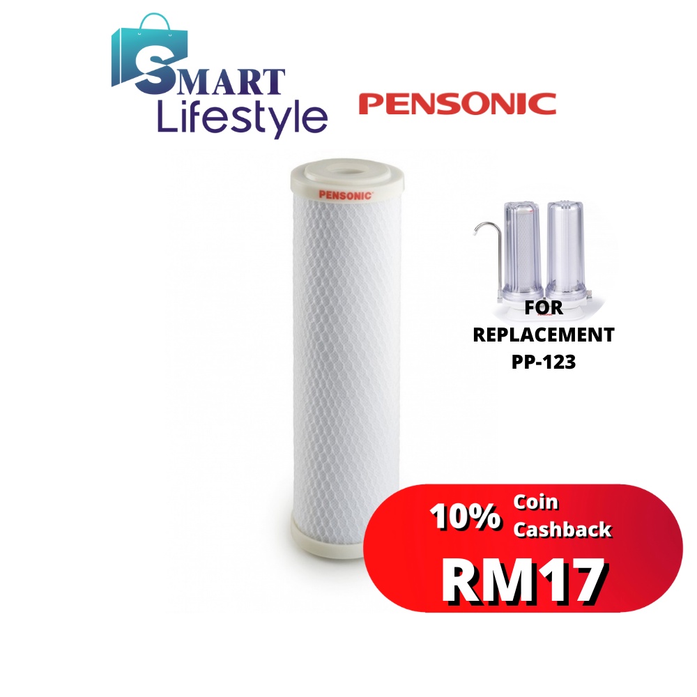 Pensonic Water Filter Cartridge for PP-123 - Carbon Block Filter PP ...