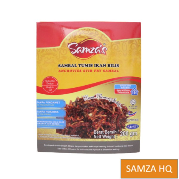 SAMBAL TUMIS IKAN BILIS SAMZA'S 200G | Shopee Malaysia