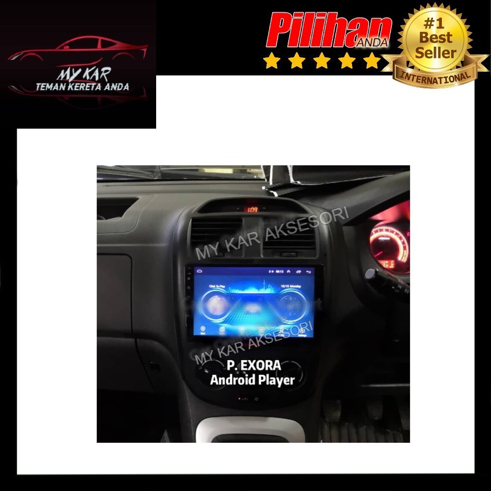 PROTON EXORA BIG SCREEN ANDROID 12 MEDIA PLAYER WITH CASING & OEM PLUG ...