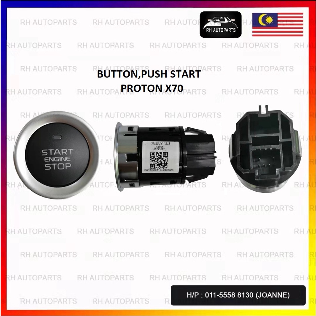PROTON X70/PROTON X50 IGNITION PUSH START SWITCH BUTTON ONE-KEY START ...