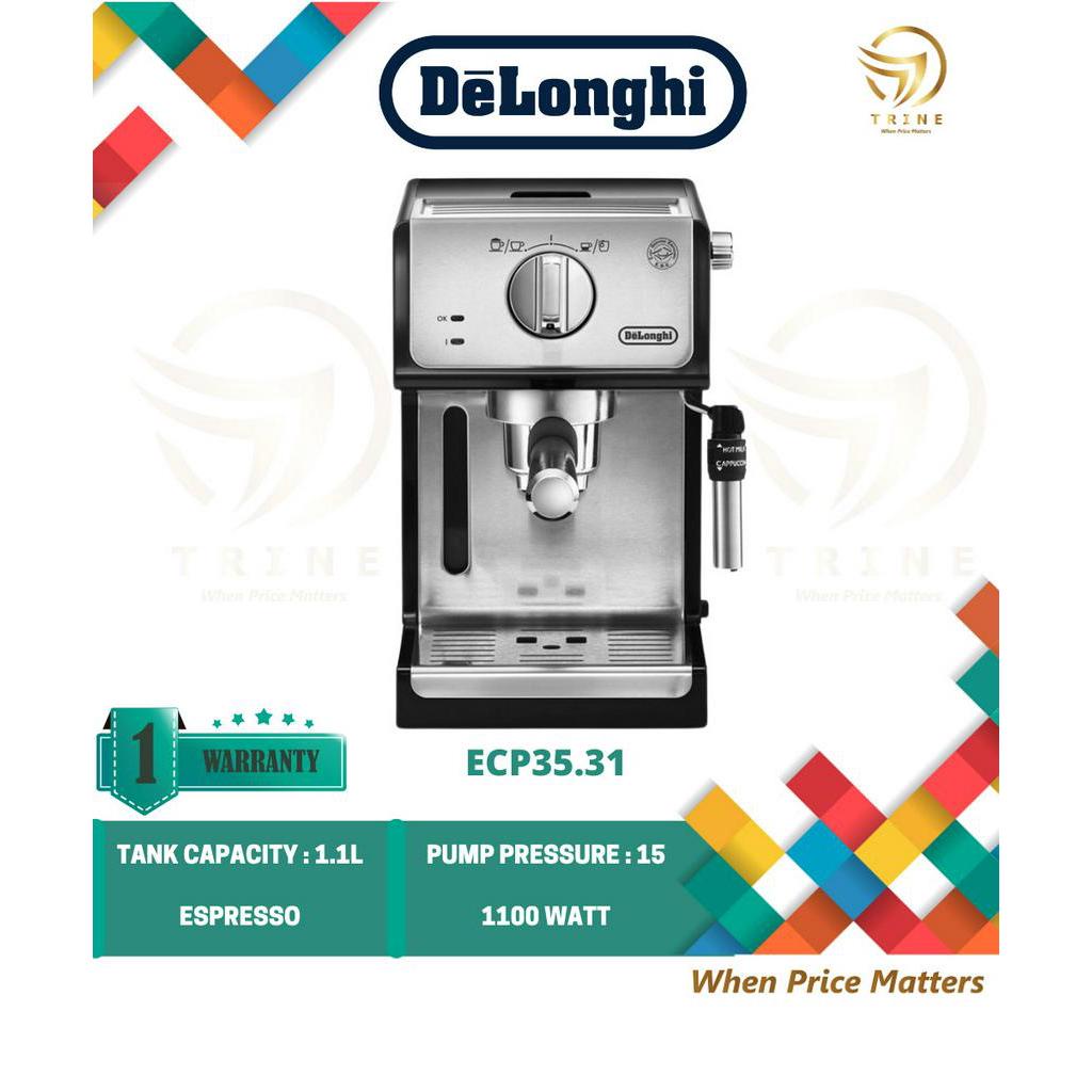 DeLonghi Compact Manual Espresso Pump Coffee Machine ECP35.31 | Shopee Malaysia