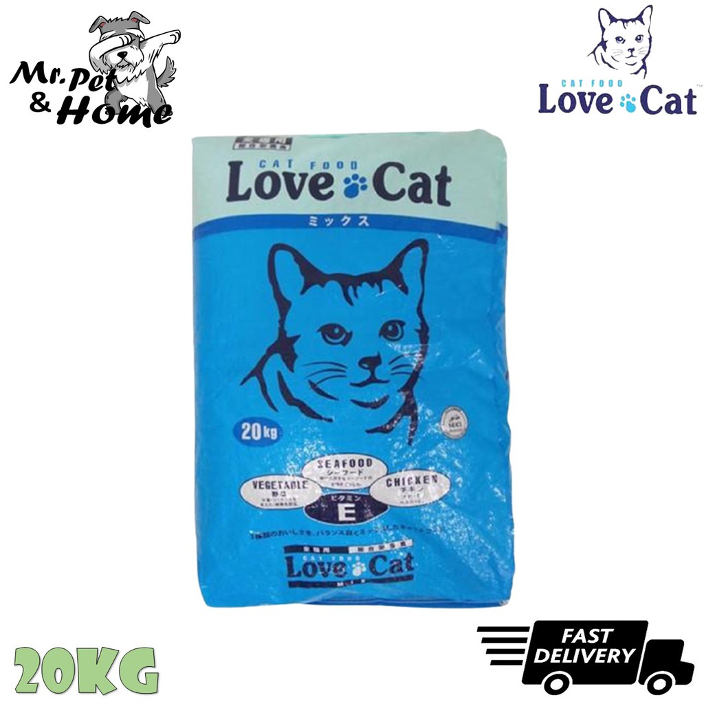 Love Cat Cat & Kitten Cat Food 20kg - Cat Food / Dry Food / Pet Food ...