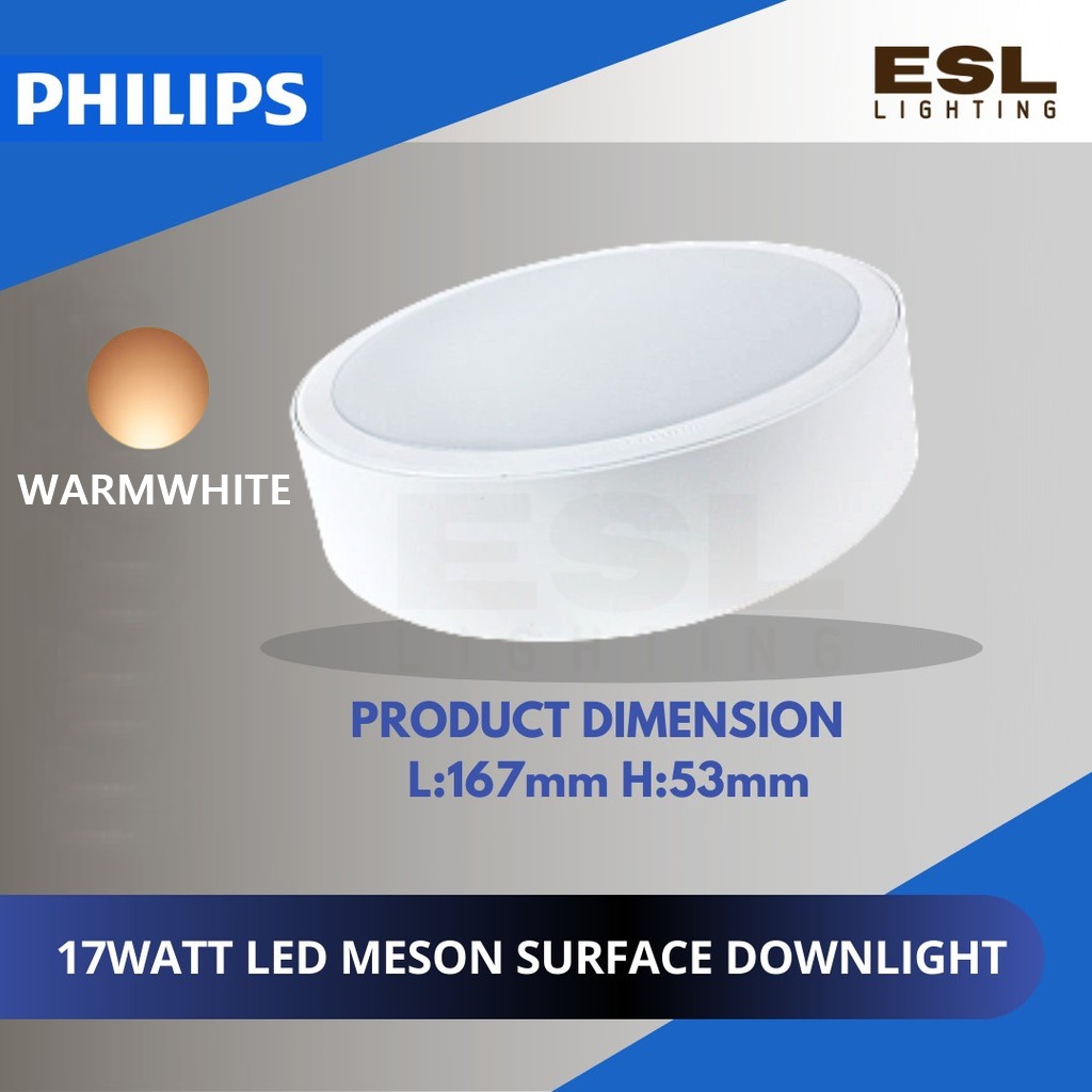 PHILIPS ESL LIGHTING Philips 17W LED Surface Downlight | Shopee Malaysia