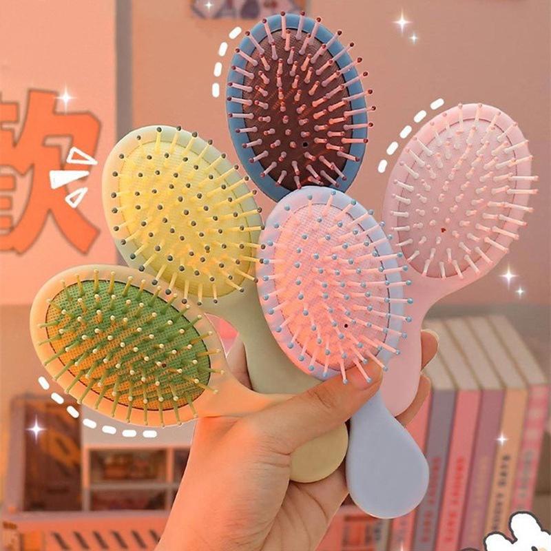 Anti-static Non-slip Handle Hair Comb Head Scalp Massager Cute Mini ...