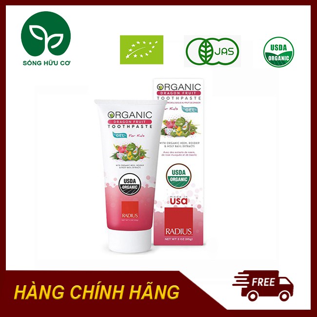 Radius Premium Organic Toothpaste for Children from 1 Year Old ...