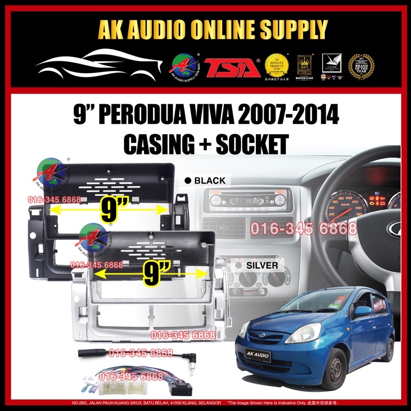 Perodua Viva 9" inch Android player Casing + Socket - Big | Shopee Malaysia