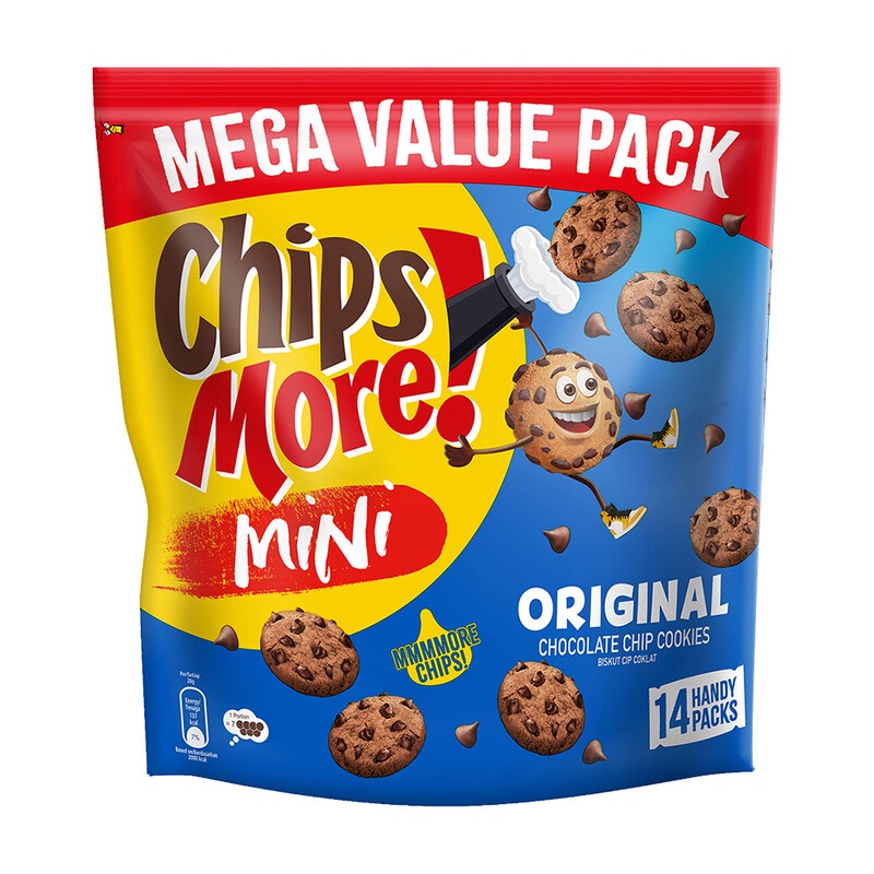 Chipsmore Original Mega Value Pack Original Chocolate Chip (14'sx28g ...