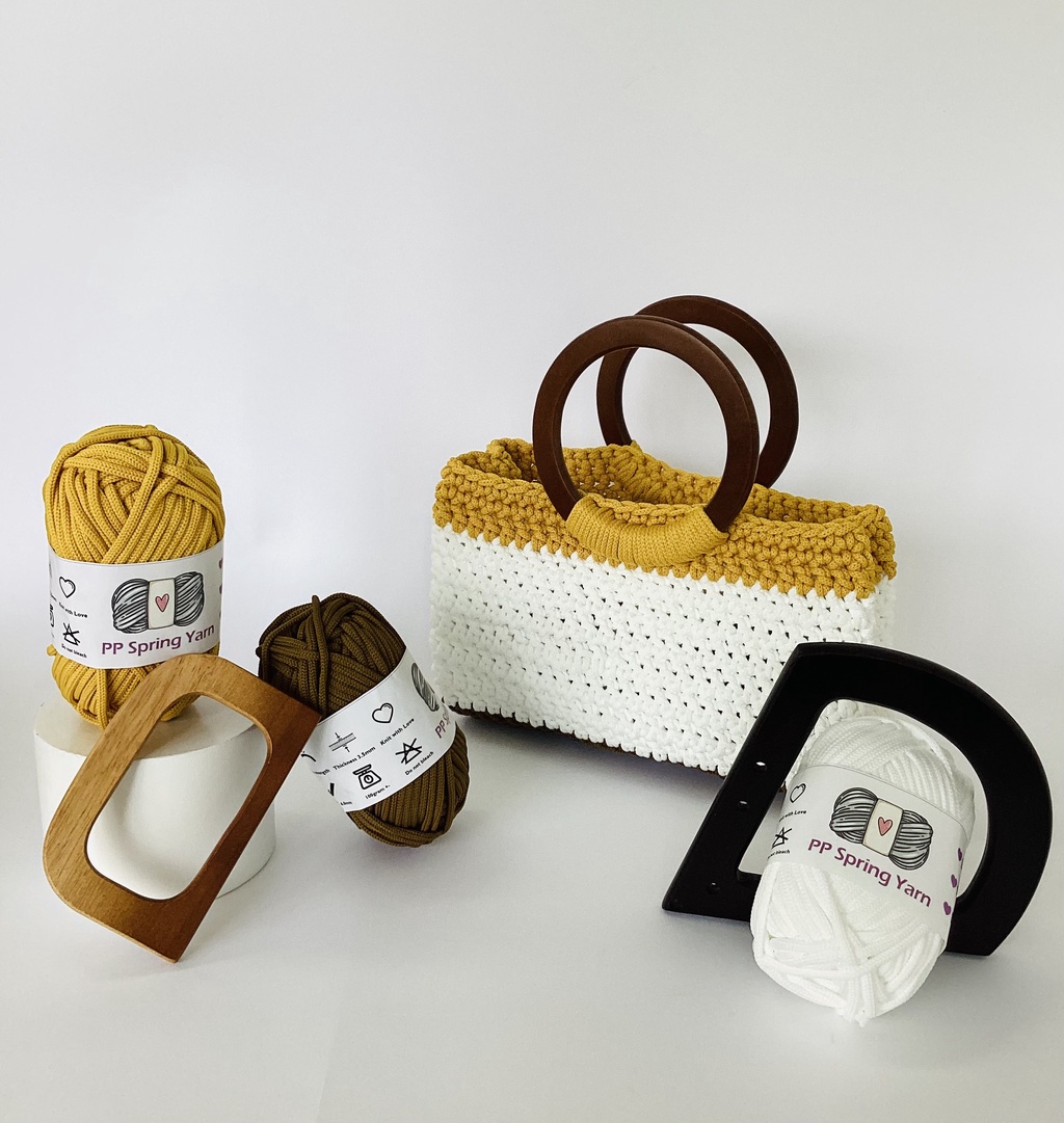 7 Variation DIY Wood Black Bag Handle Round Oval Handle Pemegang Beg ...