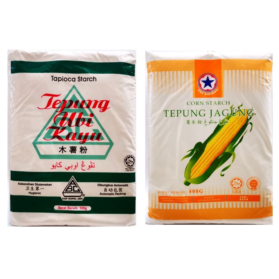 BC Cap Bintang Tepung Jagung 400gm / Cap Kapal ABC Tepung Ubi Kayu ...