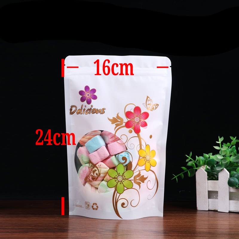 Color Ziplock Zipper Plastic Bag 1pcs Stand Up Pouch with Window ...