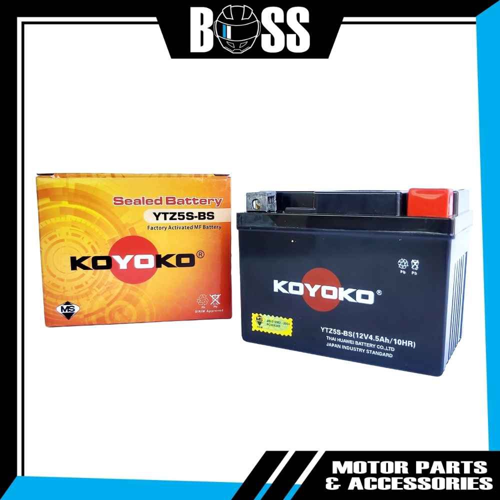 [KOYOKO] YTZ5S-BS SEALED Motorcycle Battery Bateri Motor YAMAHA Y16 ...