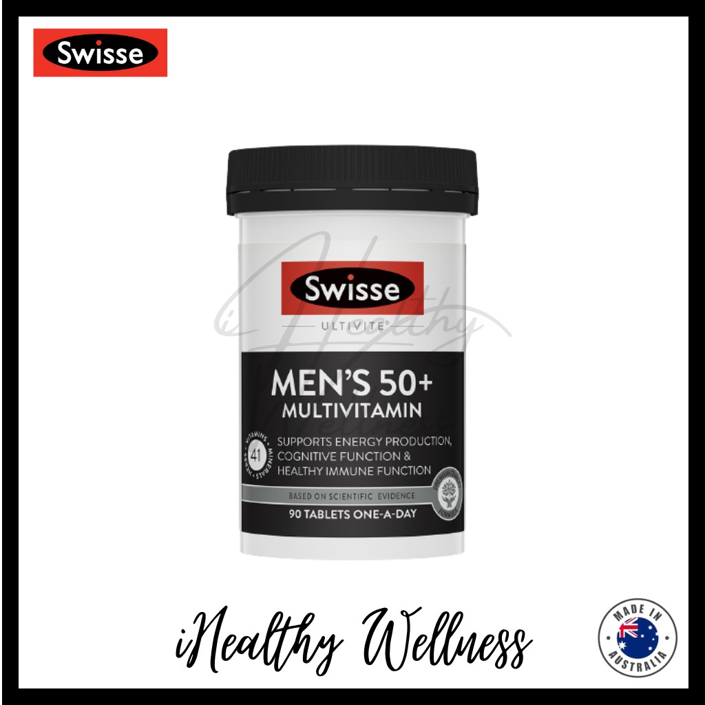 Swisse Men's Ultivite 50+ Multivitamin (90 tablets) | Shopee Malaysia