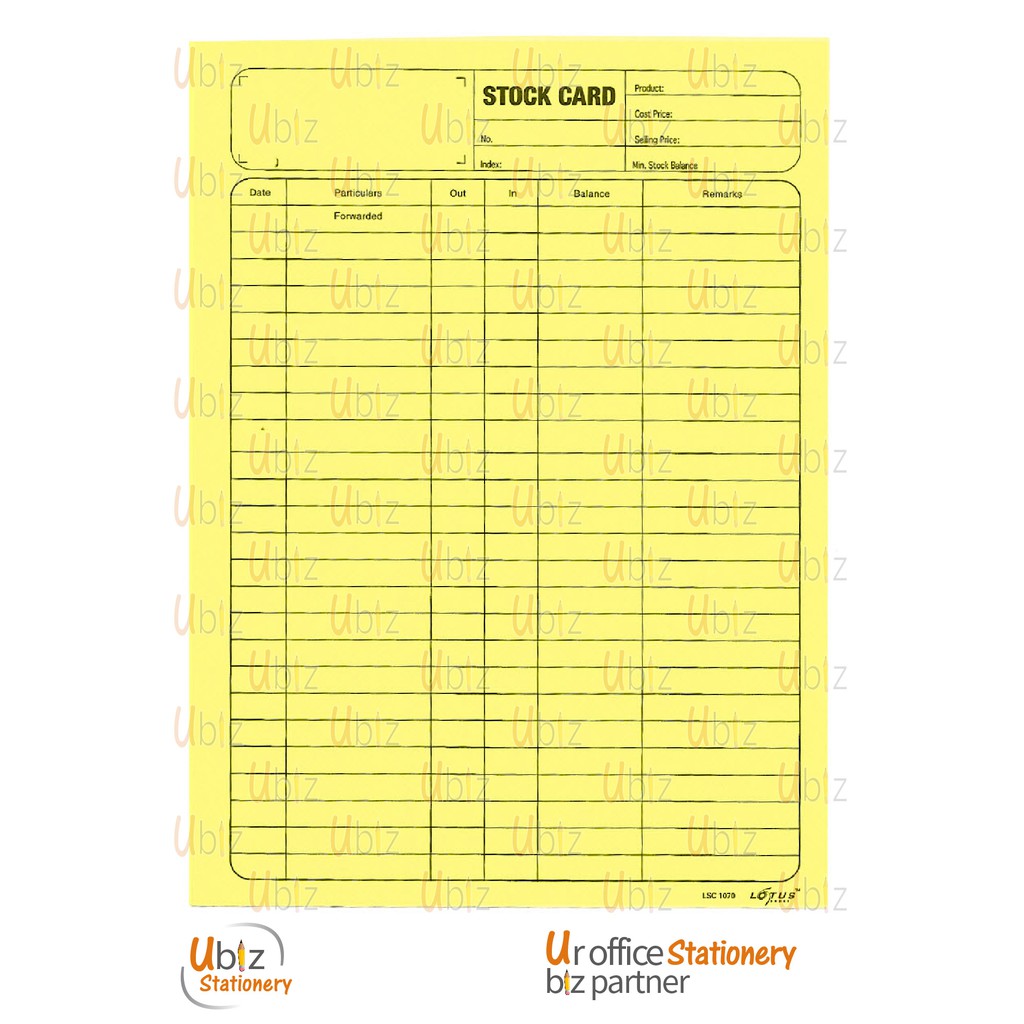 Stock Card 7" x 10" - Yellow (20's/Pkt) | Shopee Malaysia