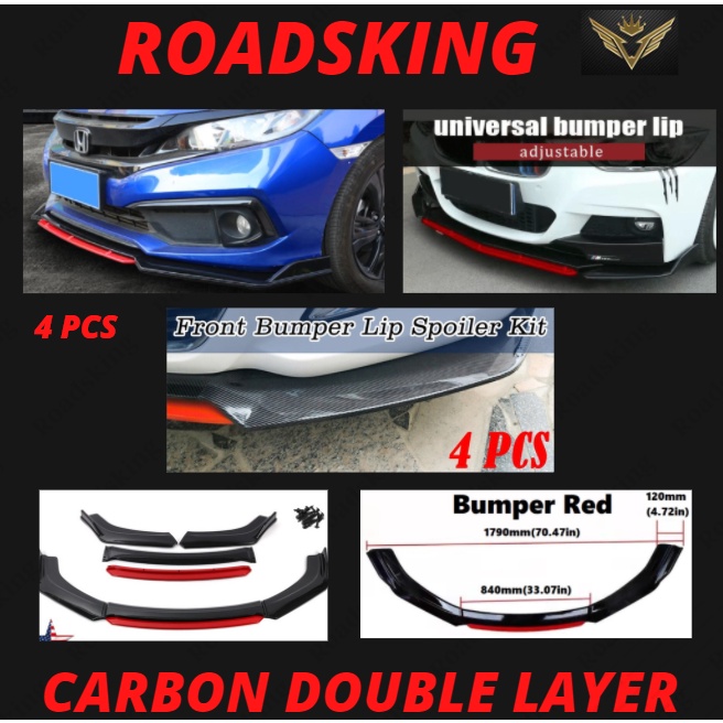 Double Layer Universal FRONT BUMPER DIFFUSER LIP ATIVA MYVI AXIA BEZZA ...