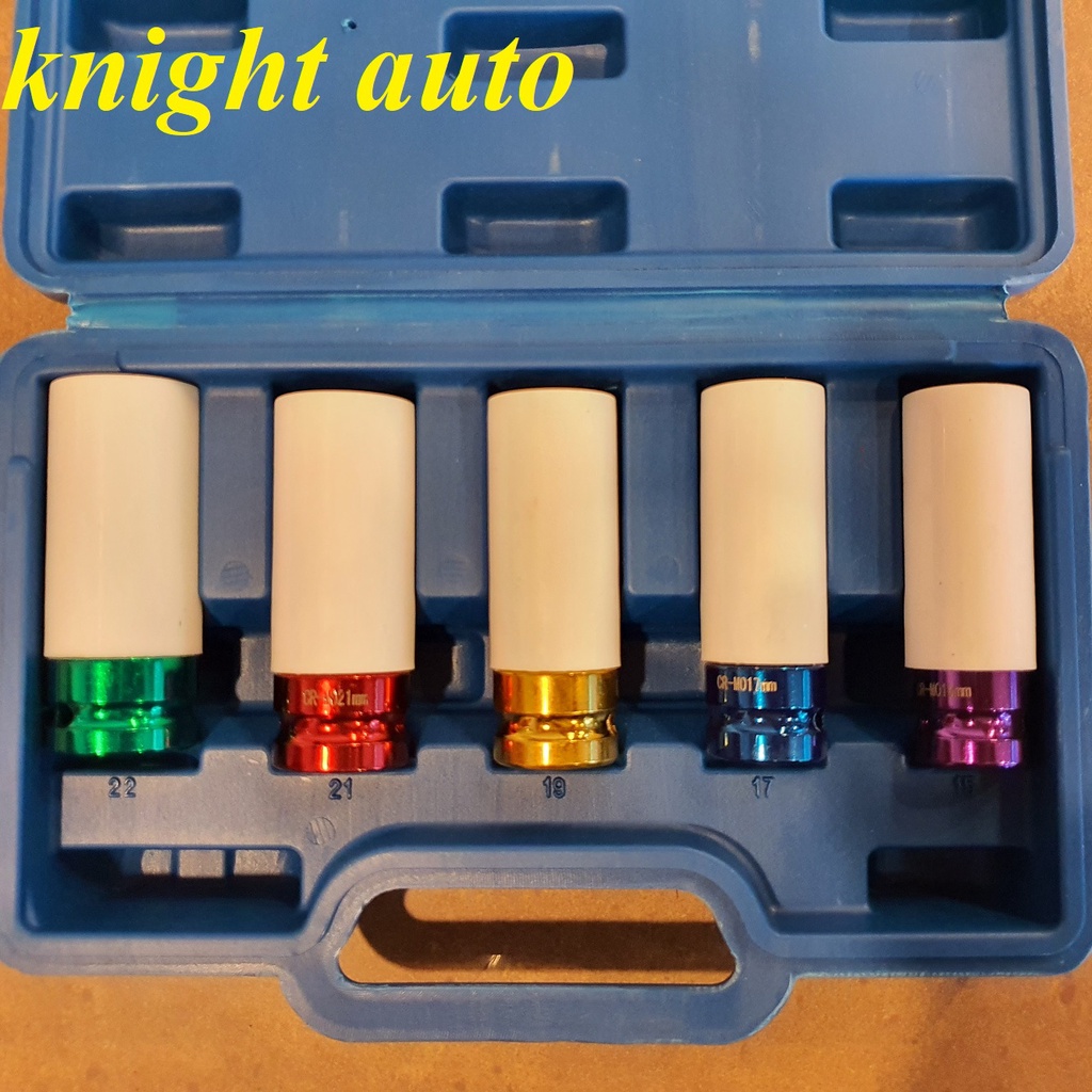 1/2 In Dr Extra-Thin Wall Wheel/Nut Protector Impact Socket Set ID33130 ...