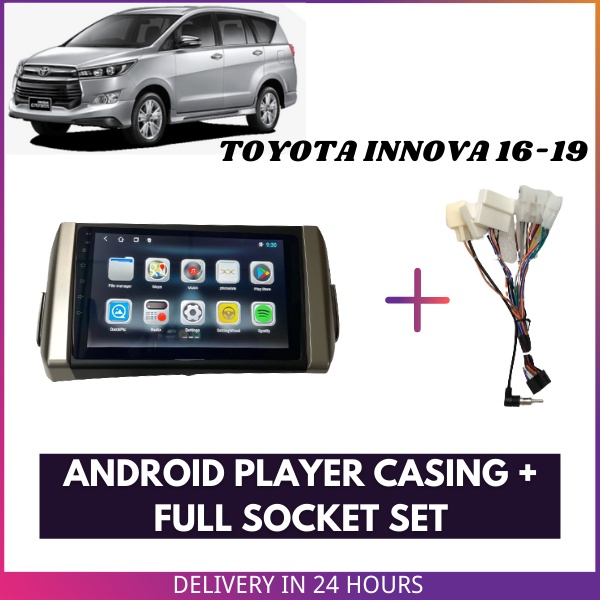 Android Player Casing 9" Toyota Innova 2016-2021 ( with Full Plug and ...
