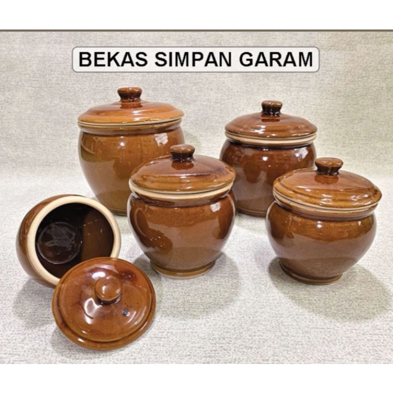 Bekas Tanah Liat Simpan Garam/Minyak Masak | Shopee Malaysia