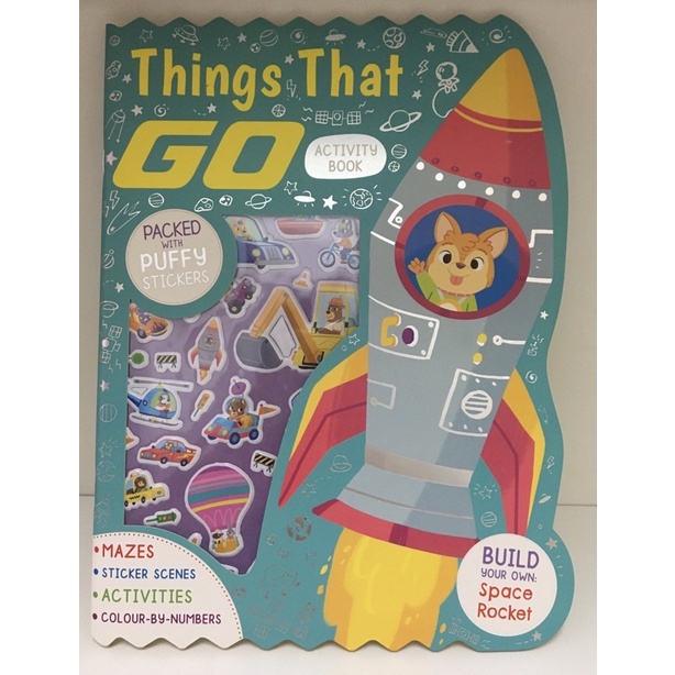 Activity & Stickers Book! Things That GO | Shopee Malaysia