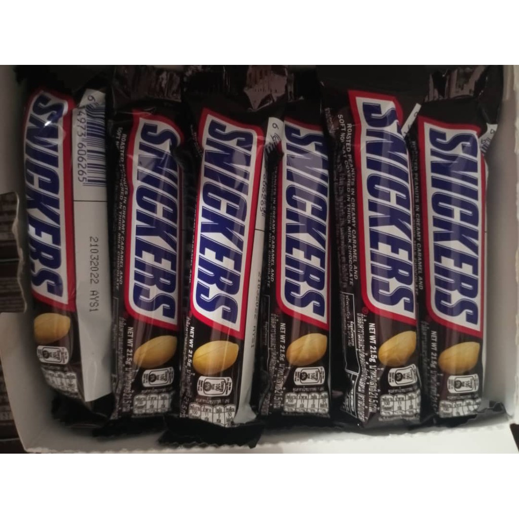 Snickers Peanut Chocolate Bar (20g / 21.5g/51g) | Shopee Malaysia