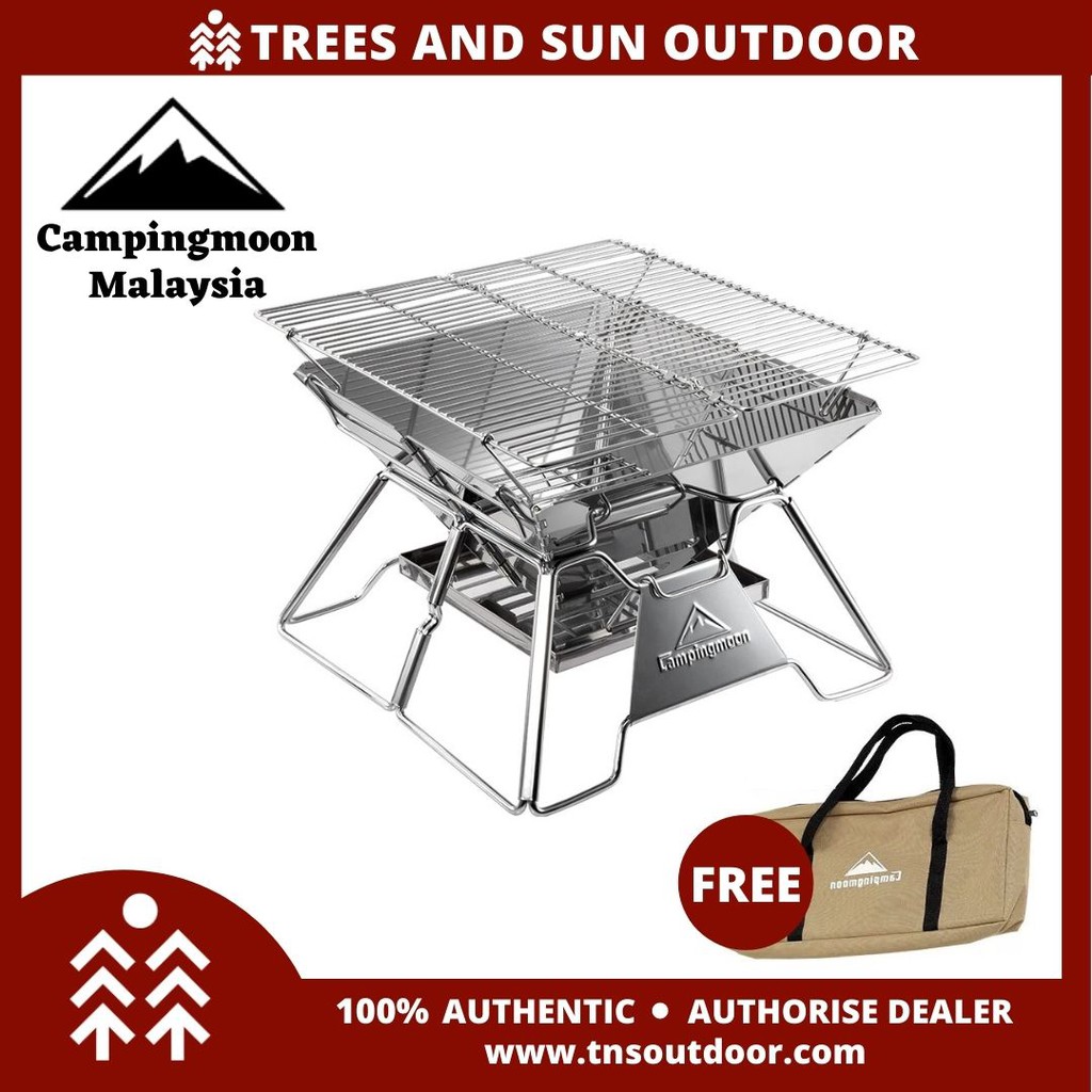 Campingmoon Portable Camping Barbecue BBQ Grill Stove MT-2 | Shopee Malaysia