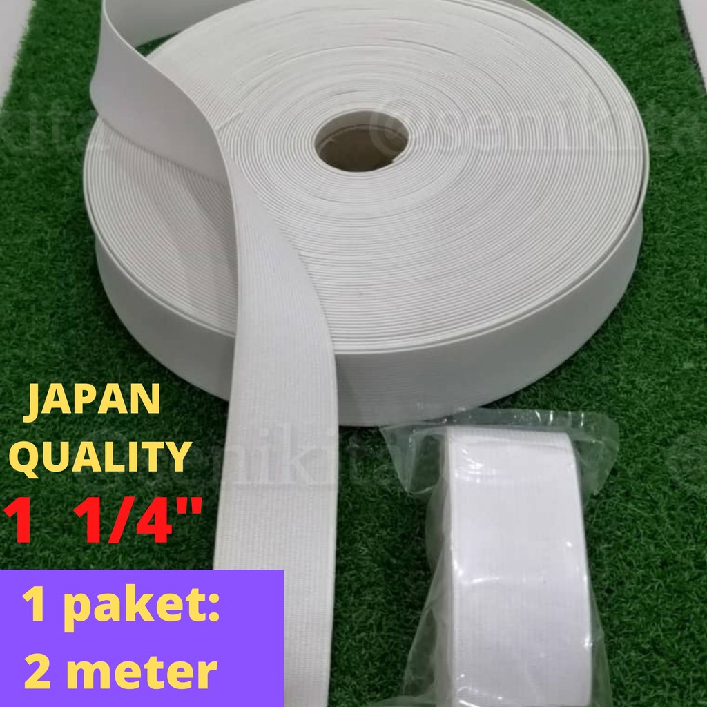 Getah Kain 1 1/4 inci/ Getah pinggang (Japan Quality)-2 METER per paket ...